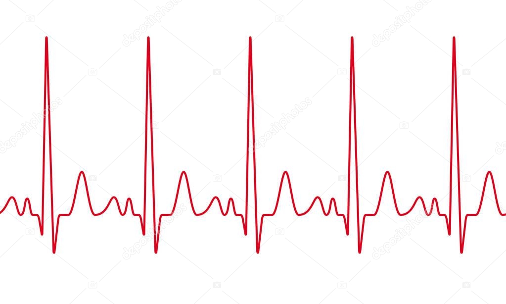 Cardio cardiograma pulso vector latido del corazón 2022