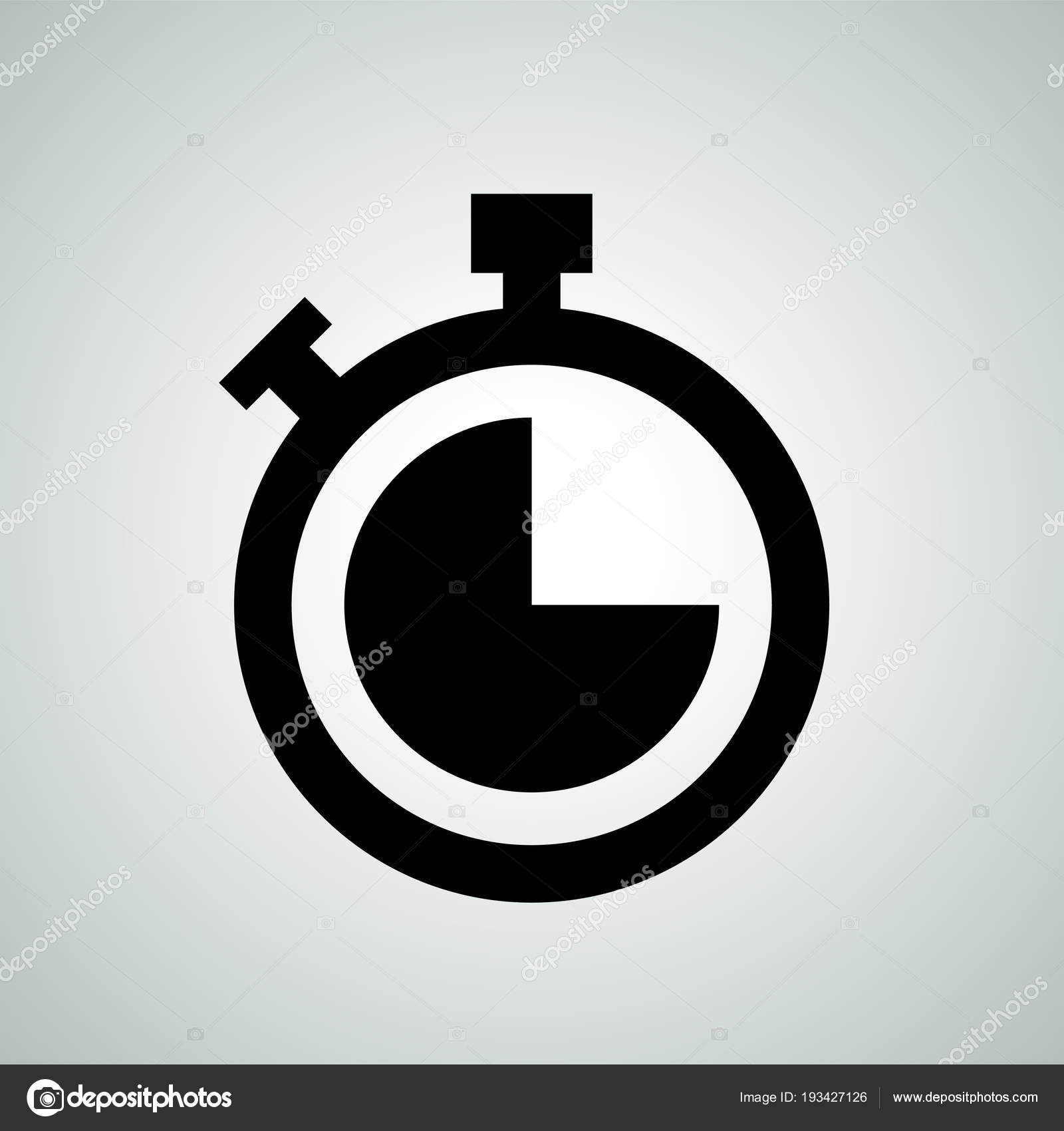 Stopwatch countdown clock buttons vector icon Stock Vector by ©avector ...