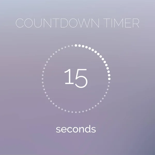 UI countdown clock counter timer. Vector digital count down circle board with circle time pie ...