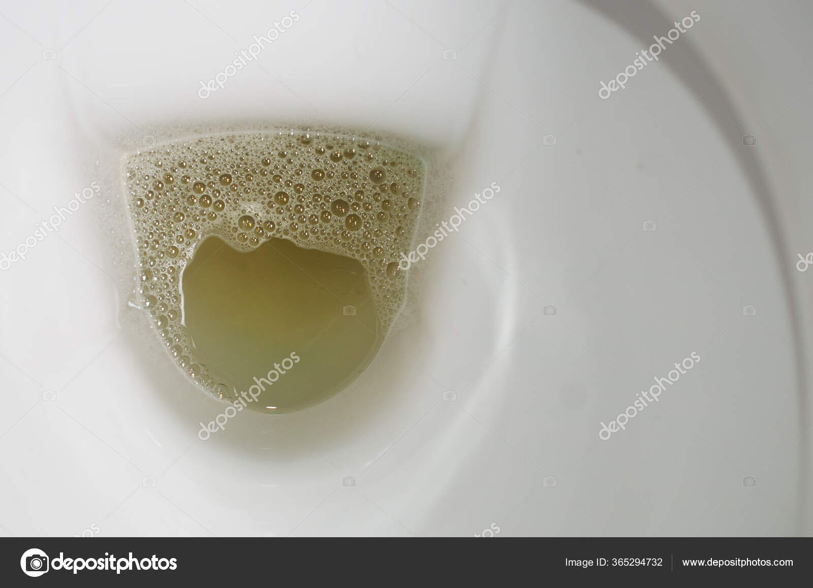 White Ceramic Toilet Bowl Full Urine Close Shot — Stock Photo ...
