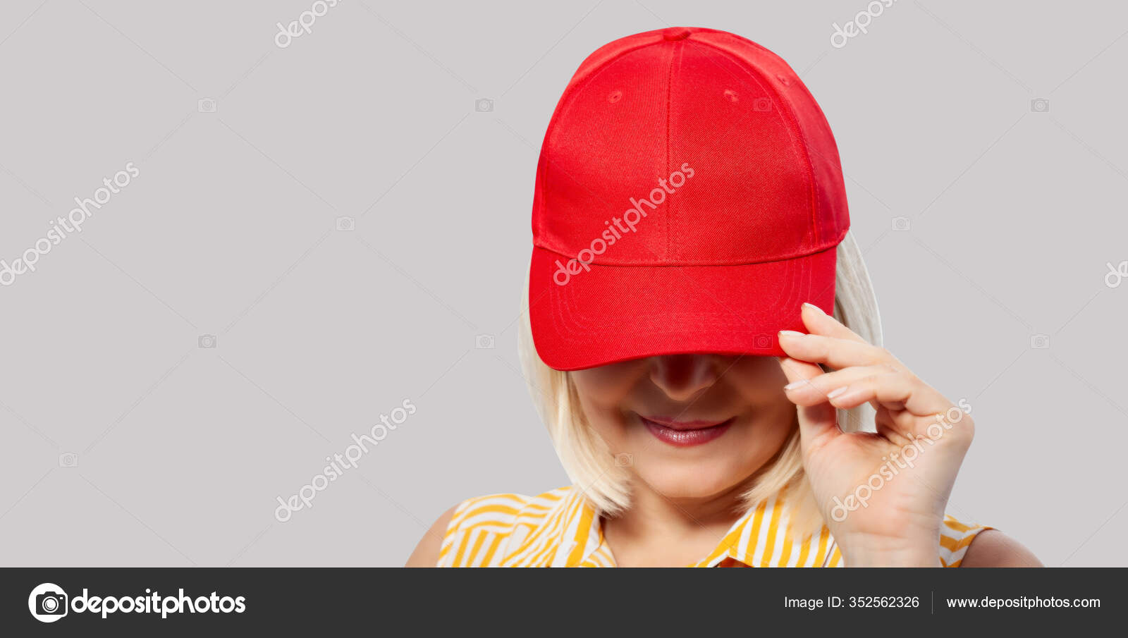 Blank Red Snapback