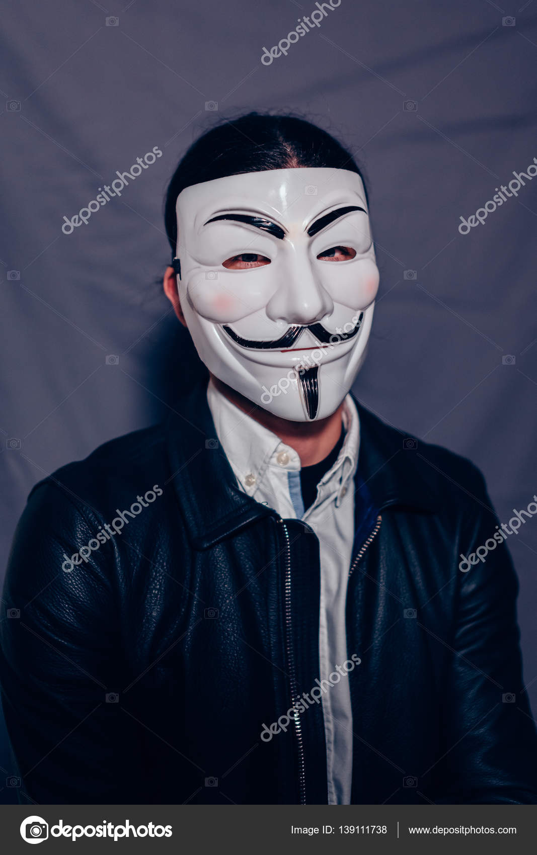 V for Vendetta Mask Guy Fawkes Anonymous fancy Cosplay. — Stock ...