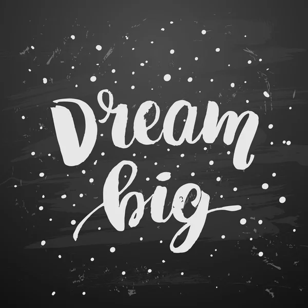 Dream big lettering poster Stock Vector by ©wywenka 126390962