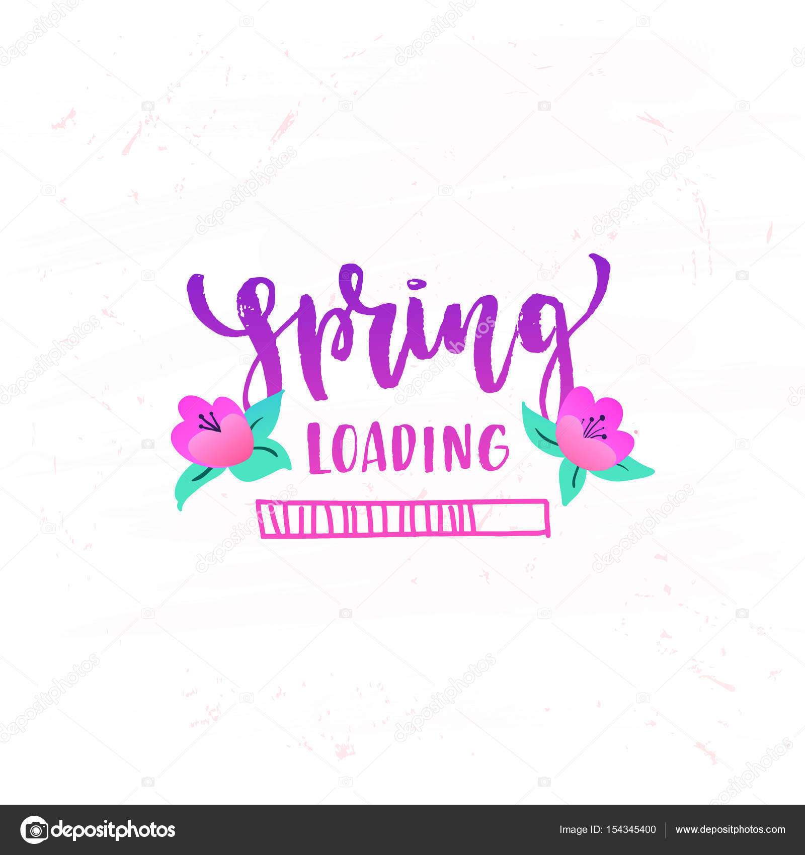 Spring loading lettering Stock Vector Image by ©wywenka #154345400