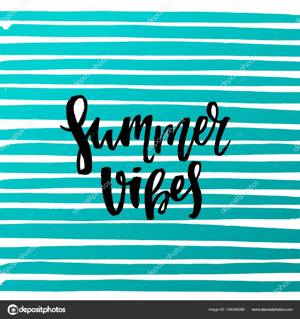 Summer vibes lettering Stock Vector by ©wywenka 154346088
