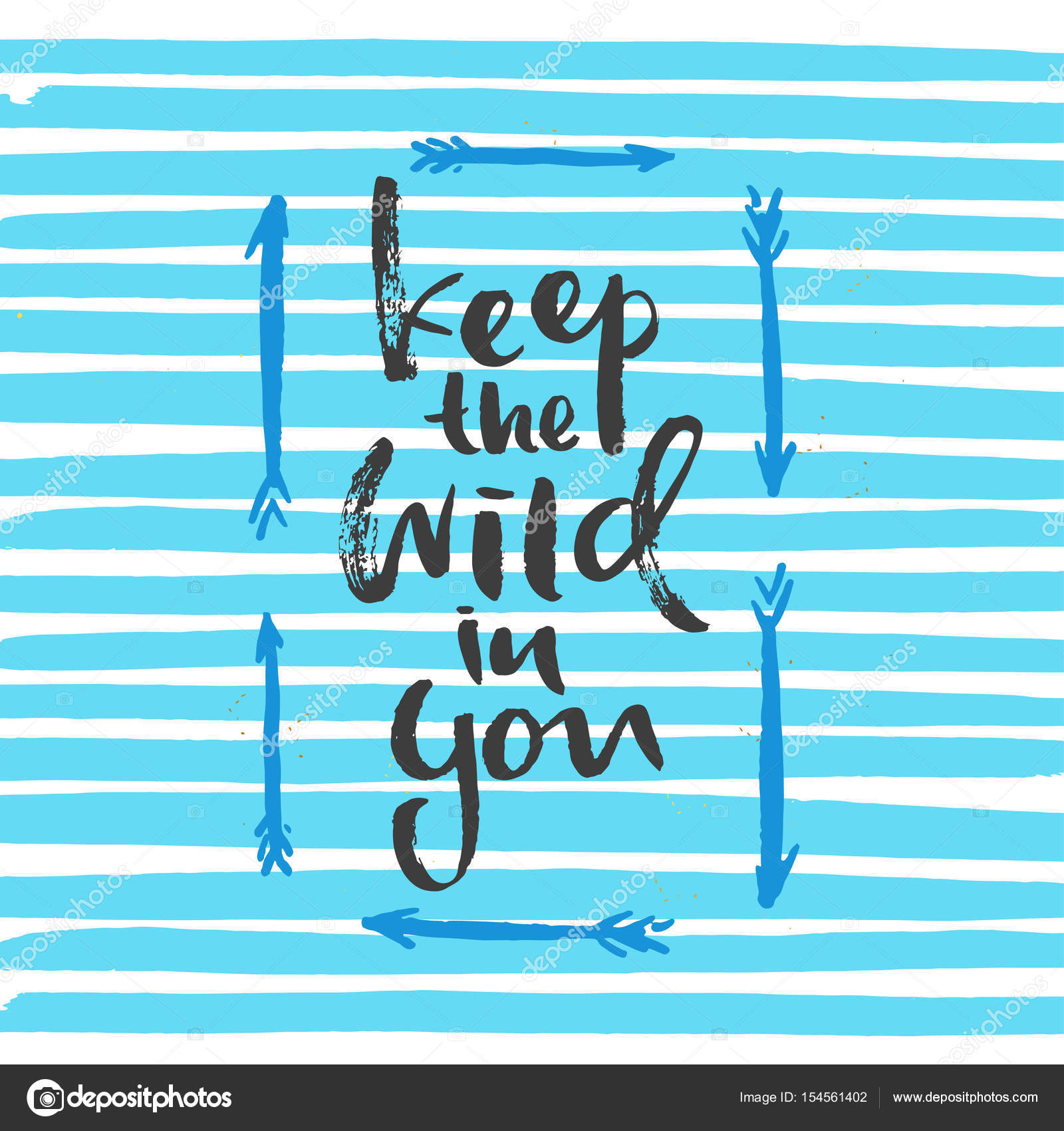Keep wild in you lettering Stock Vector Image by ©wywenka #154561402