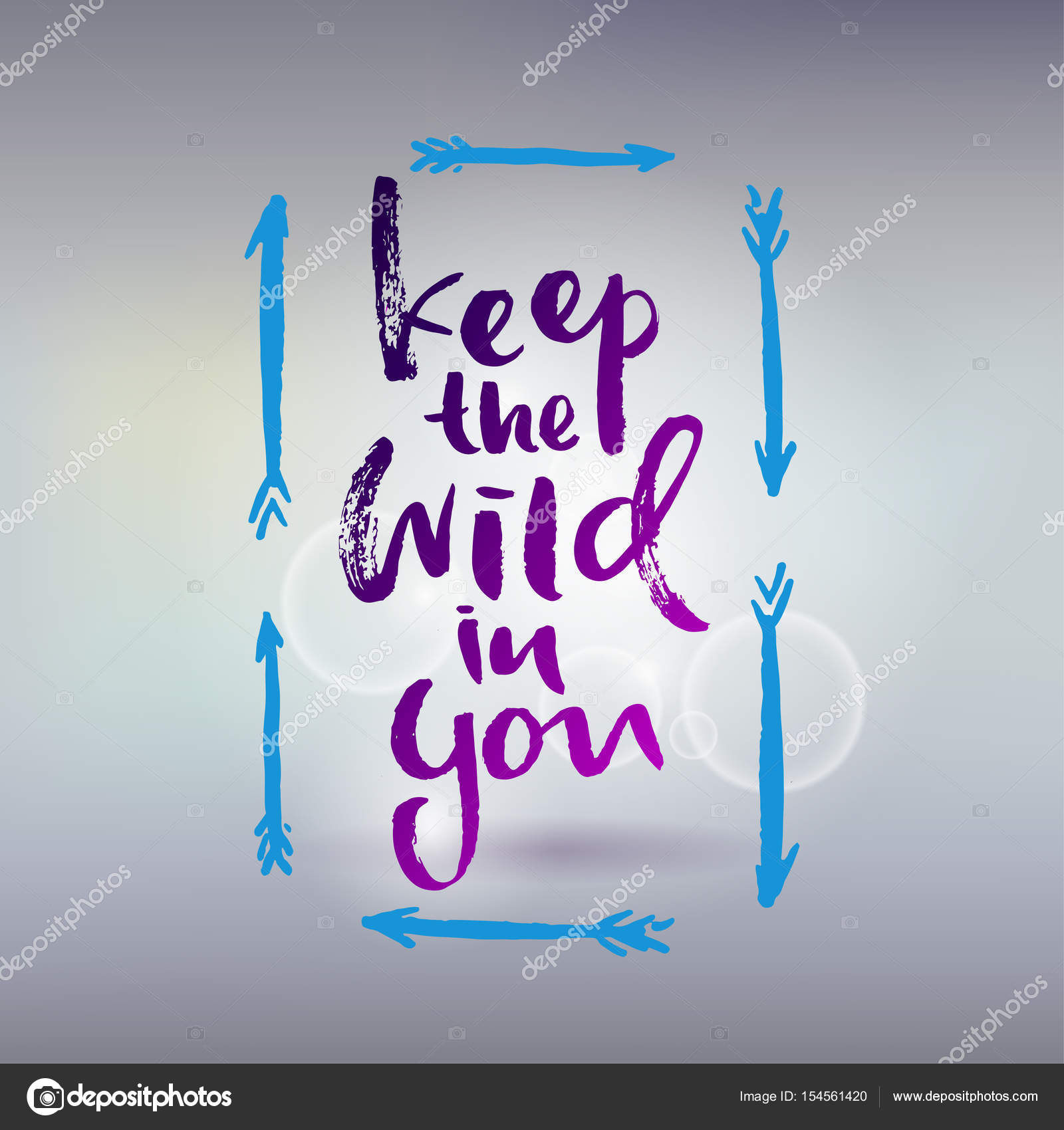 Keep wild in you lettering Stock Vector by ©wywenka 154561420