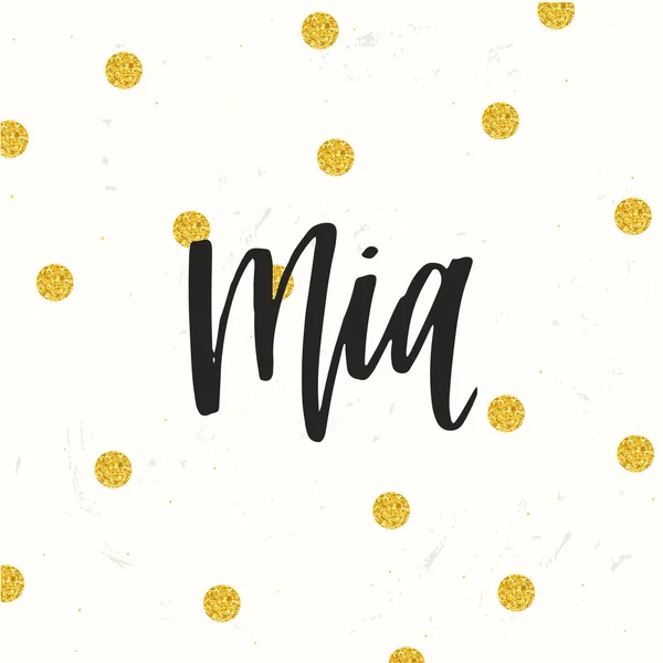 Mia letter Vector Art Stock Images | Depositphotos