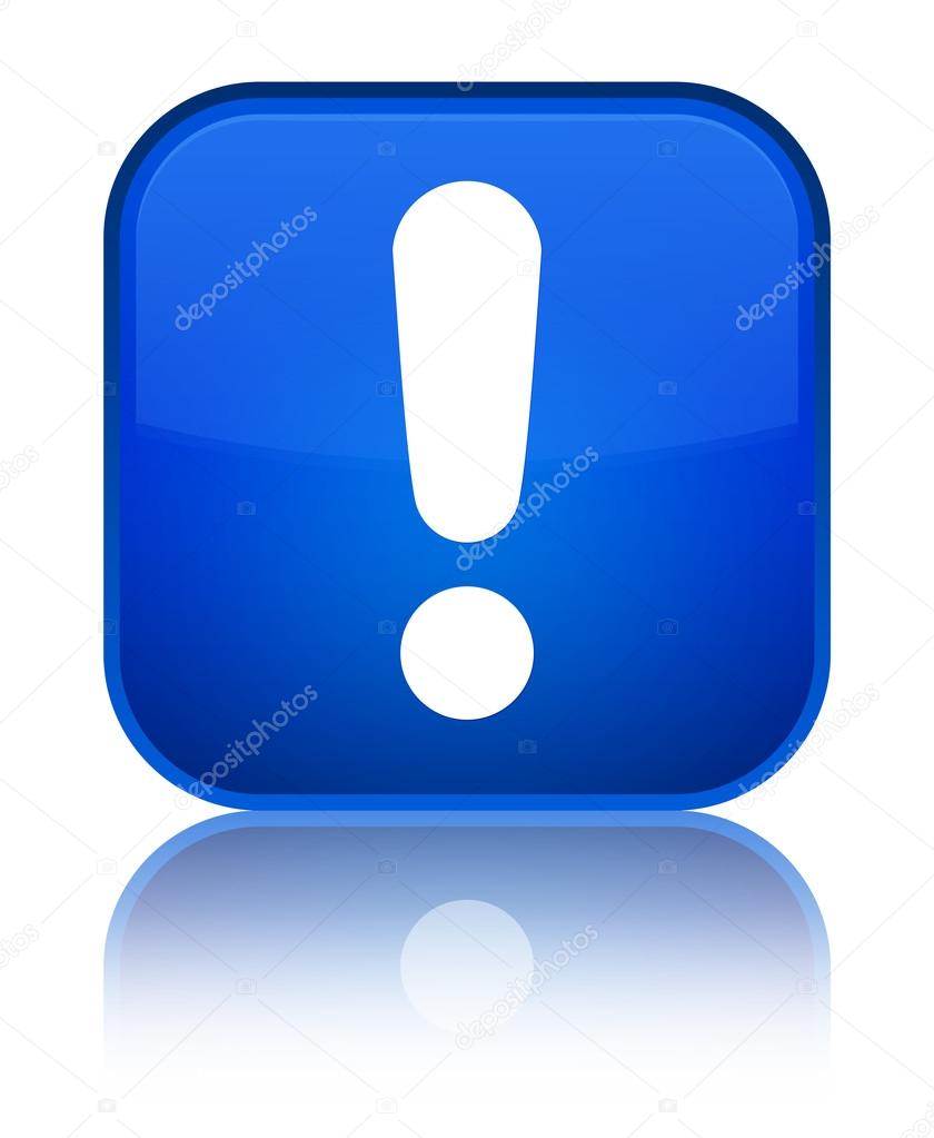 Blue Exclamation Point Icon
