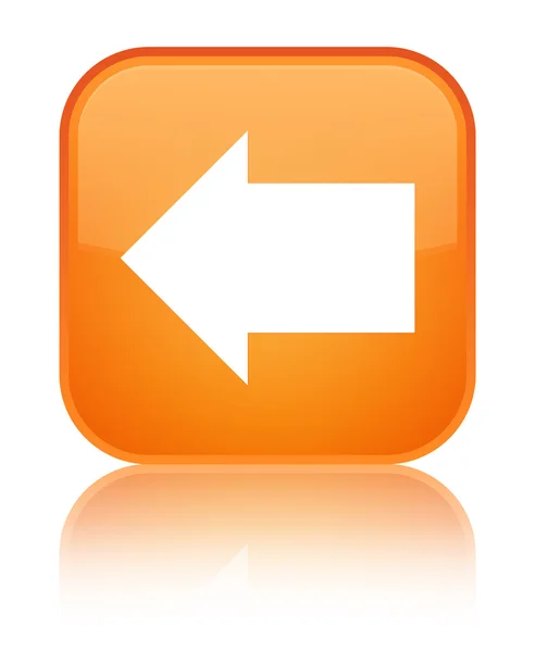 Back arrow icon shiny orange square button — Stock Photo © FaysalAhamed ...