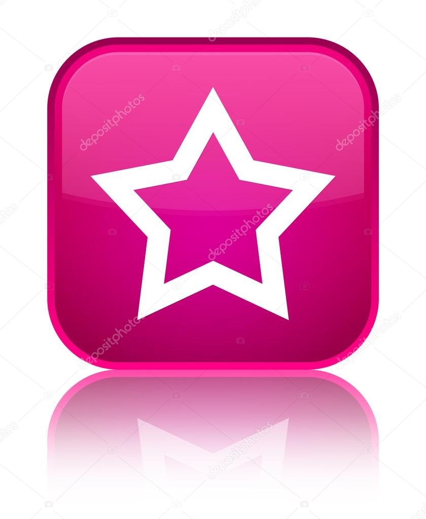 Star icon shiny pink square button — Stock Photo © FR_Design #127000716
