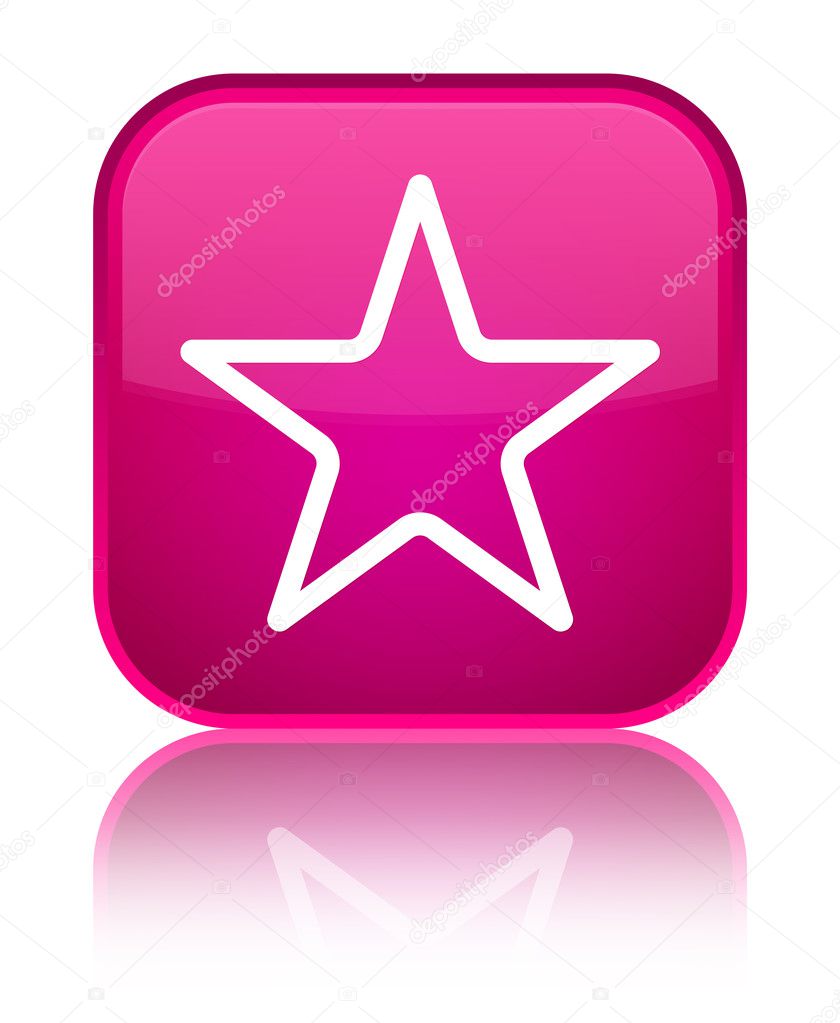 Star icon shiny pink square button — Stock Photo © FR_Design #127002666