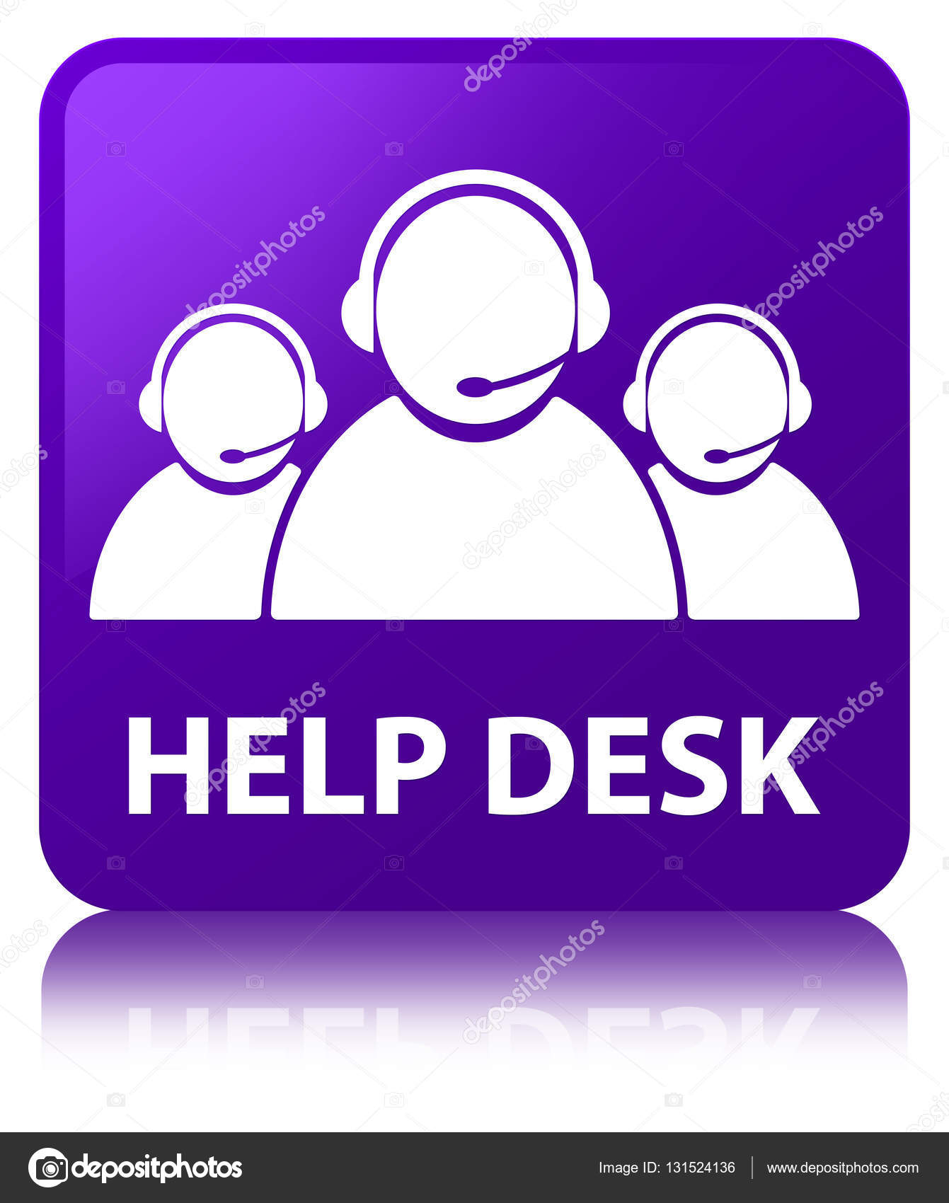 Purple Circular Desk