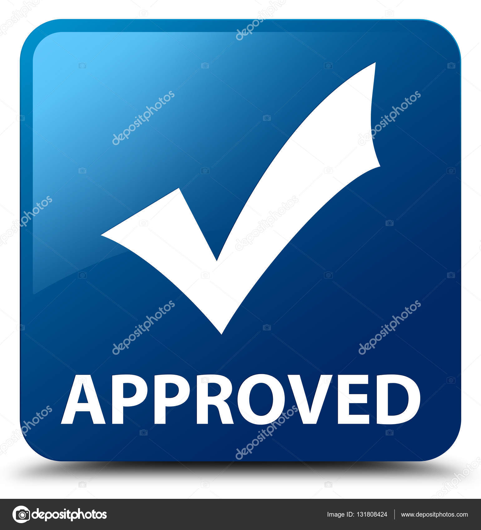 Approve Button Blue