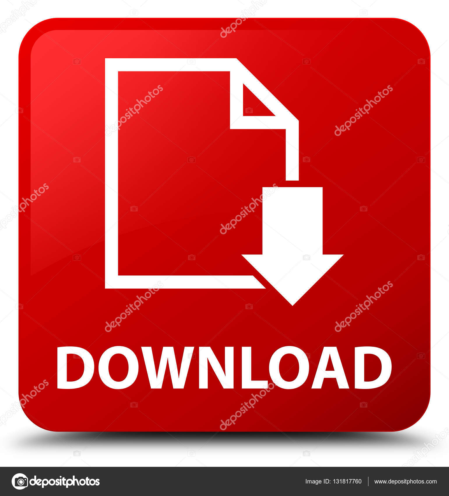 Download (document icon) red square button — Stock Photo © FR_Design ...