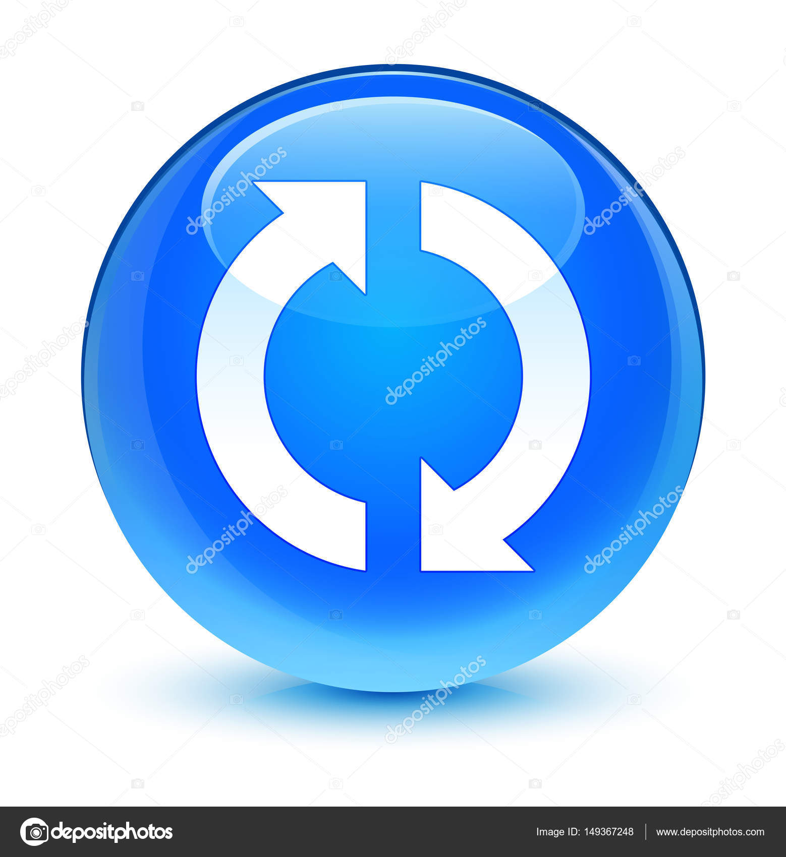 Blue Refresh Button