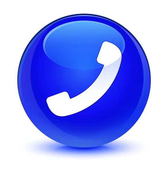 Blue Telephone Icon