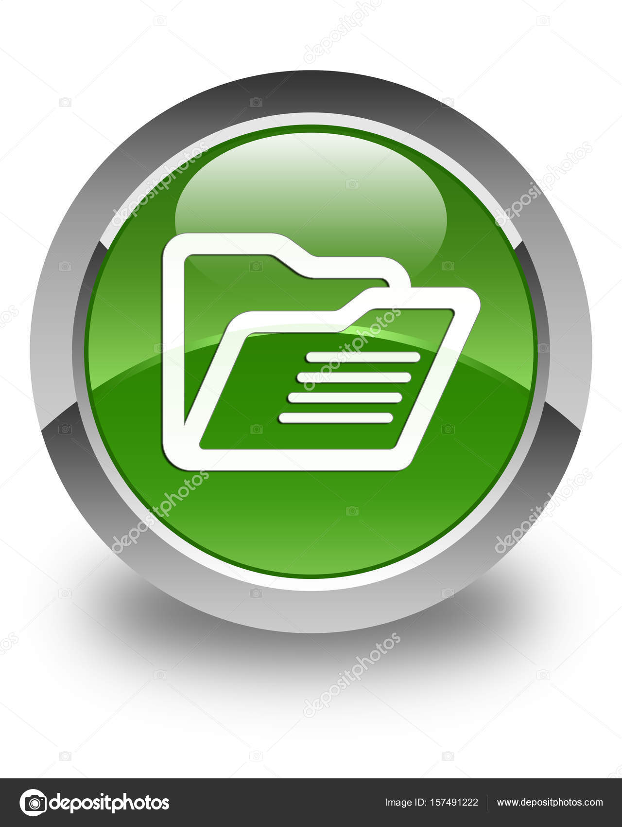 Folder icon glossy soft green round button — Stock Photo © FR_Design ... Folder icon glossy soft green round button — Stock Photo © FR_Design ...