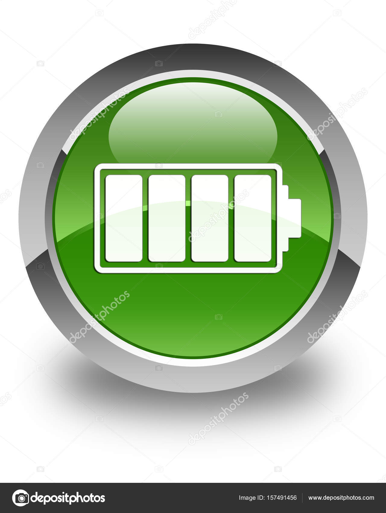 Battery icon glossy soft green round button — Stock Photo © FR_Design ... Battery icon glossy soft green round button — Stock Photo © FR_Design ...
