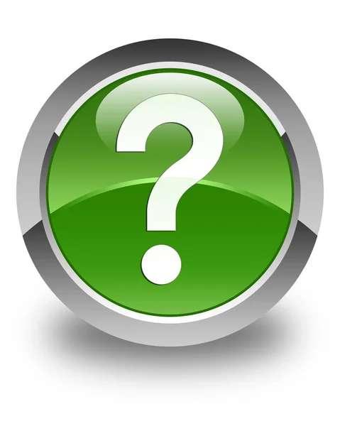Question mark icon premium green round button Stock Photo by ©FR_Design ...