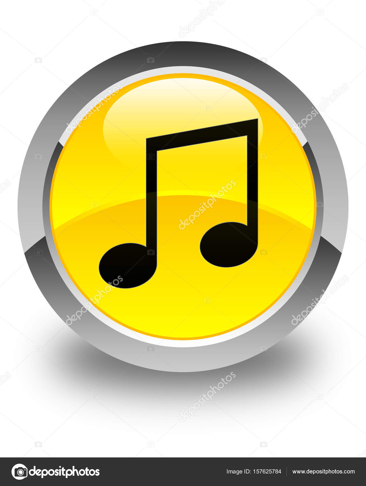 Music icon glossy yellow round button — Stock Photo © FR_Design #157625784 Music icon glossy yellow round button — Stock Photo © FR_Design #157625784