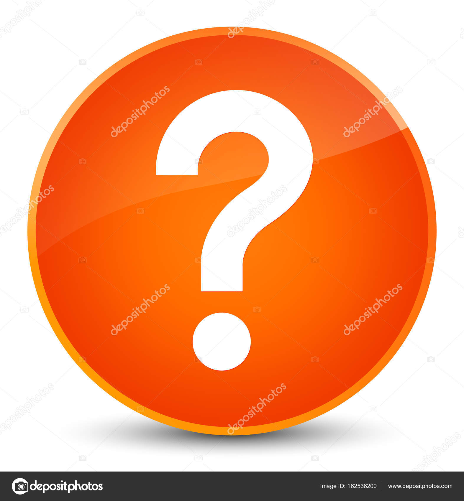 Orange Circle Question Mark Icon Transparent Png Svg