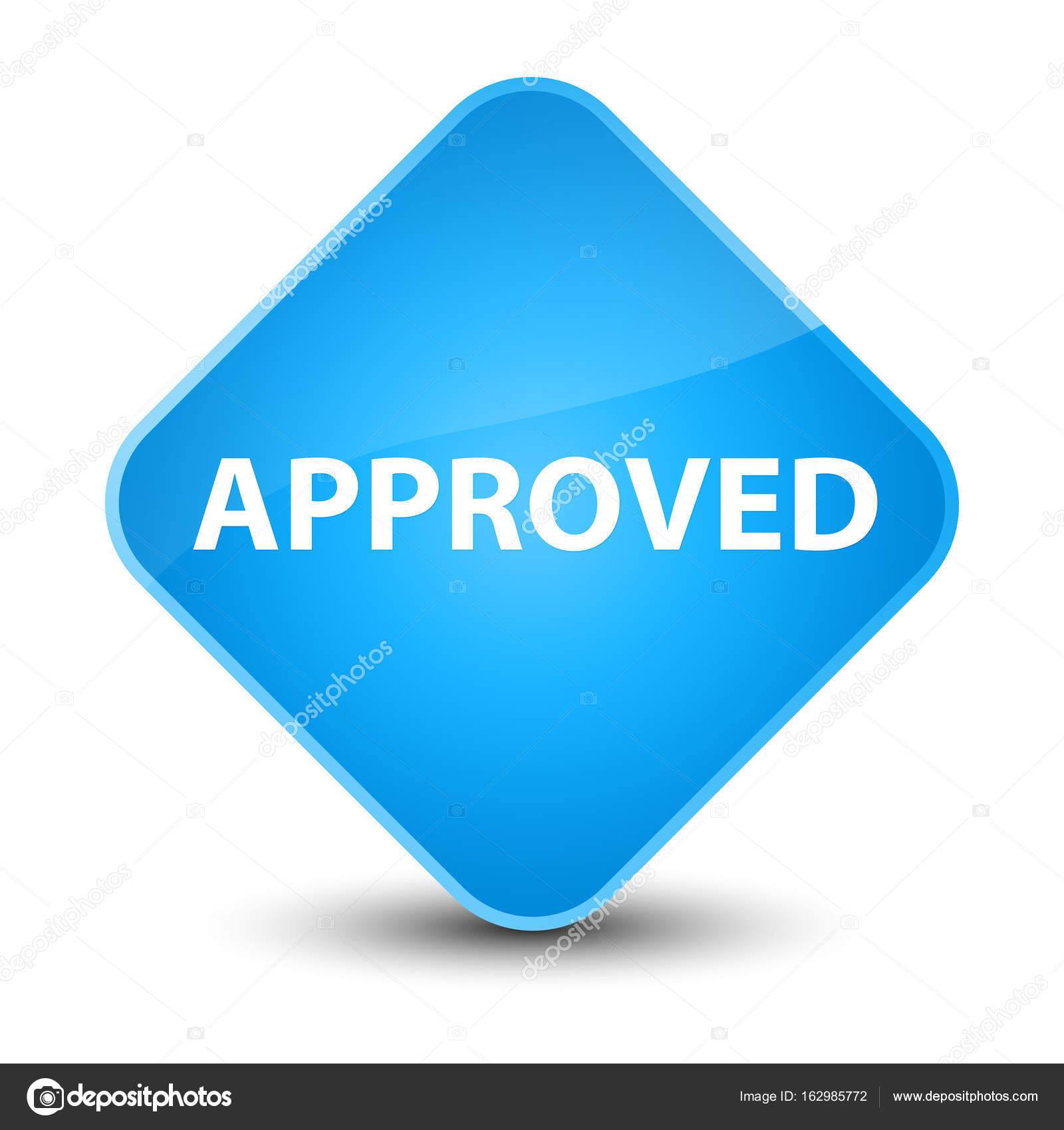 Approve Button Blue