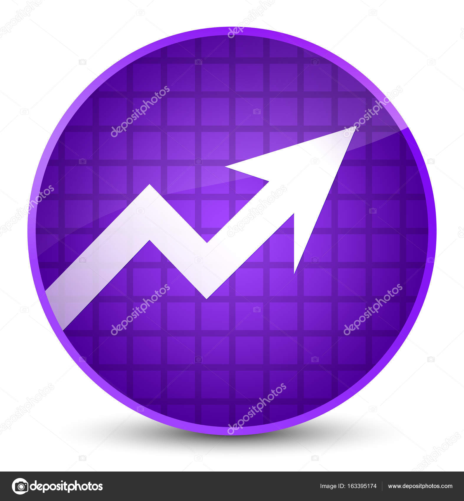 Business graph icon elegant purple round button — Stock Photo © FR ...
