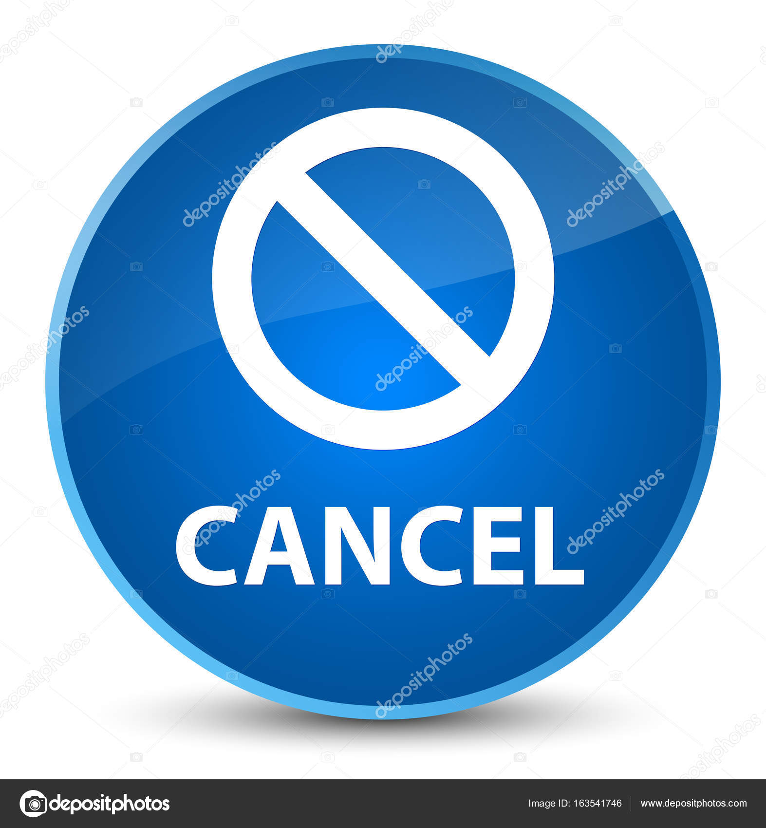 Cancel Button Blue