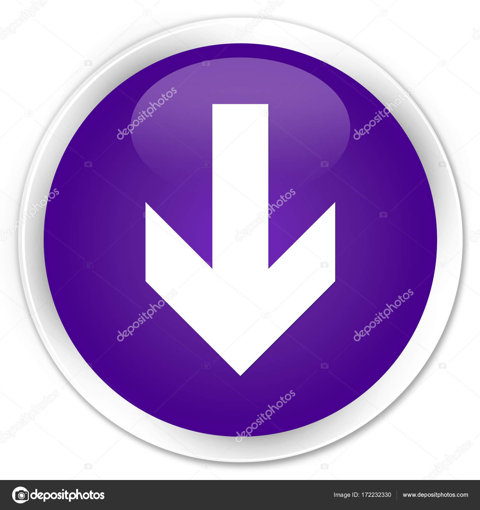 Download arrow icon premium purple round button — Stock Photo © FR ...