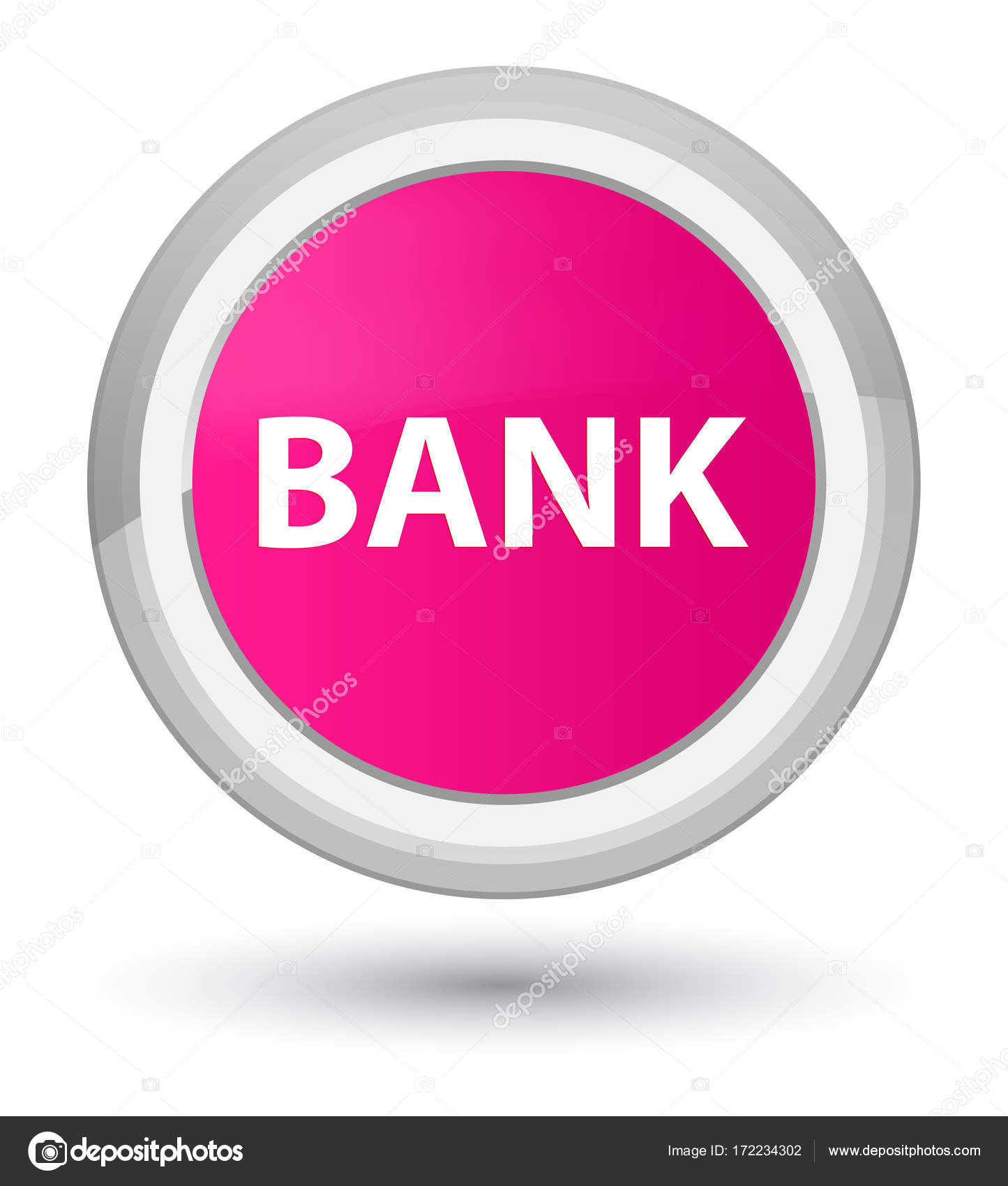 Bank prime pink round button — Stock Photo © FR_Design #172234302