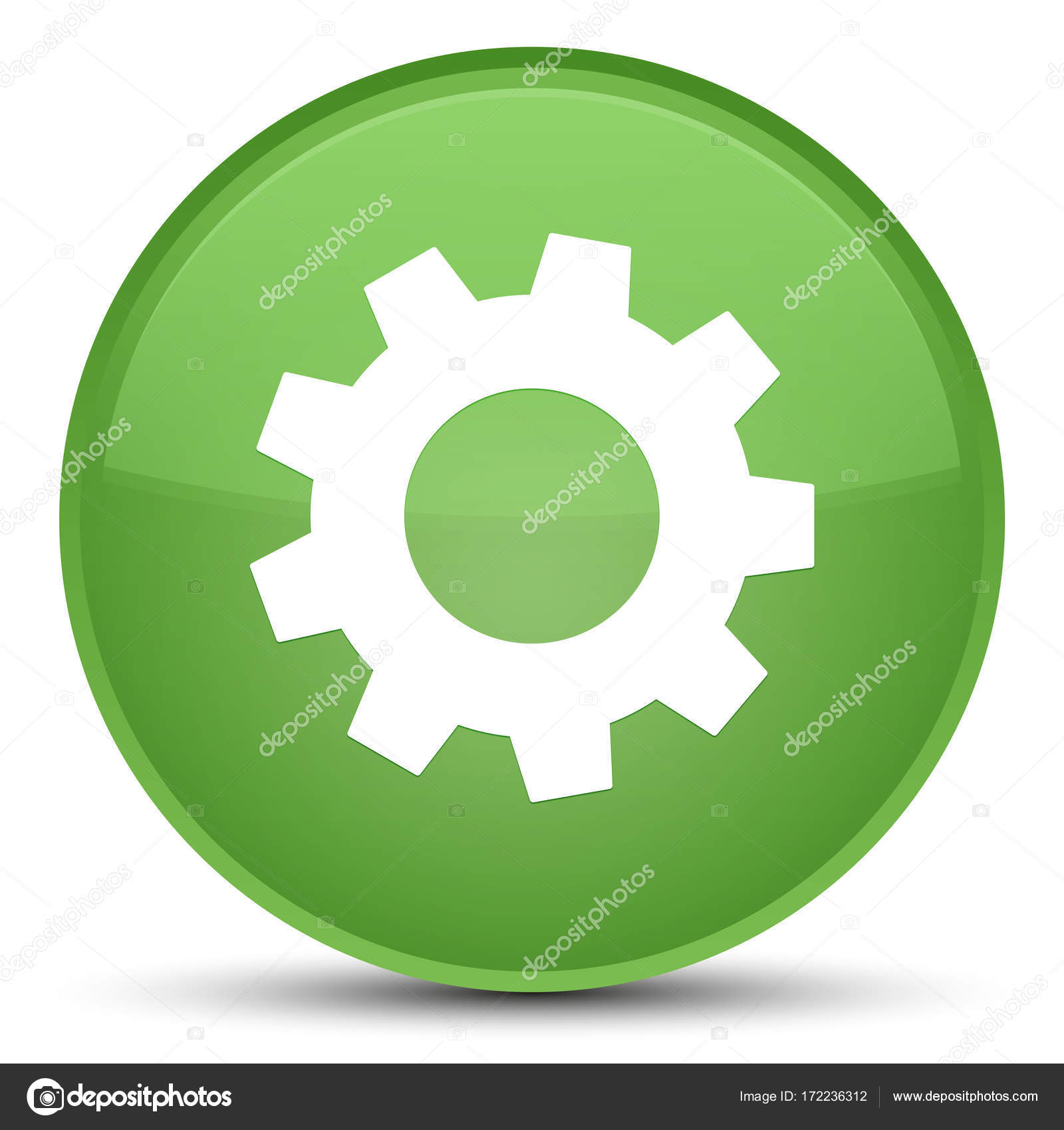 Process icon special soft green round button — Stock Photo © FR_Design ...