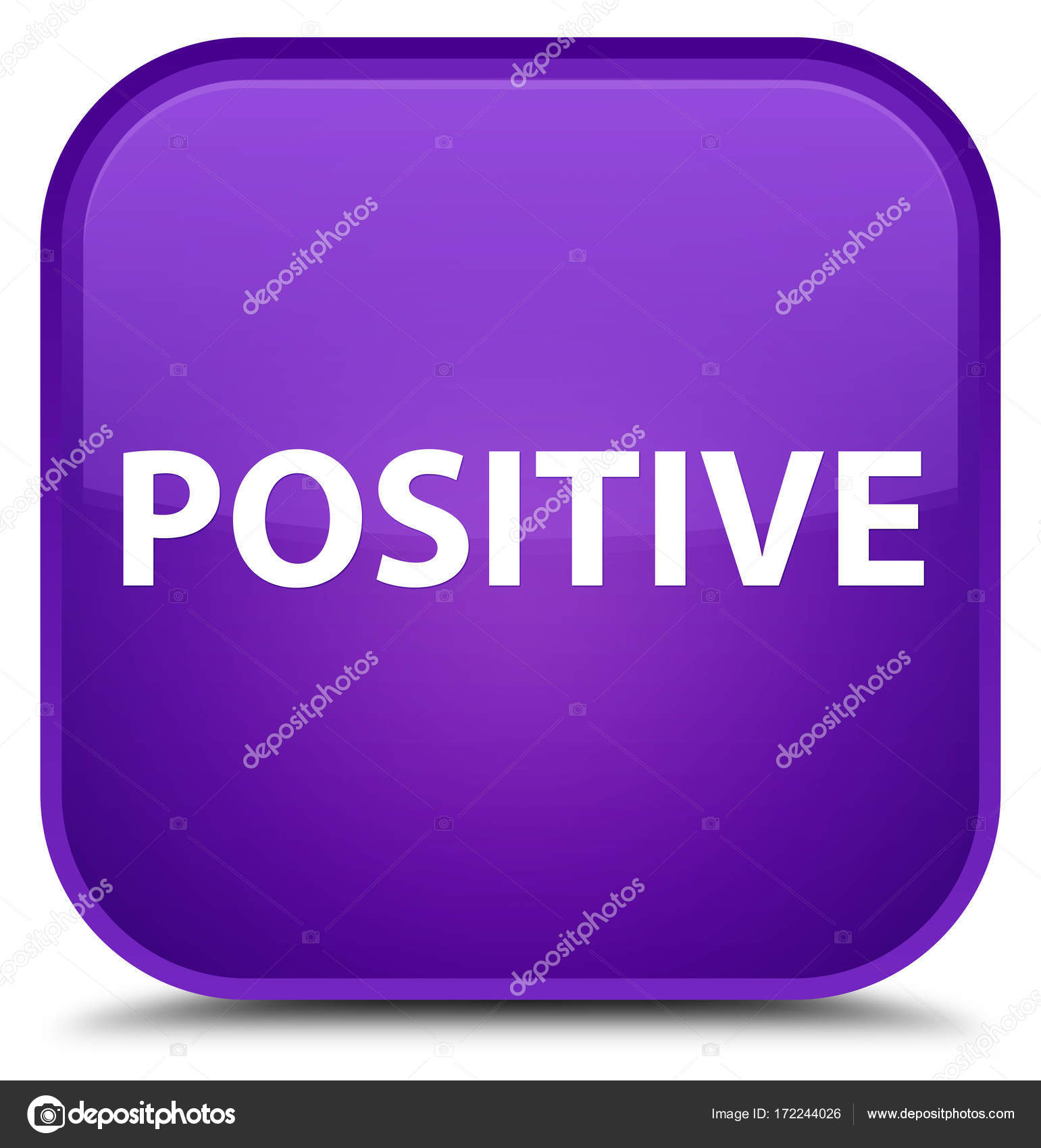 Positive special purple square button — Stock Photo © FR_Design #172244026
