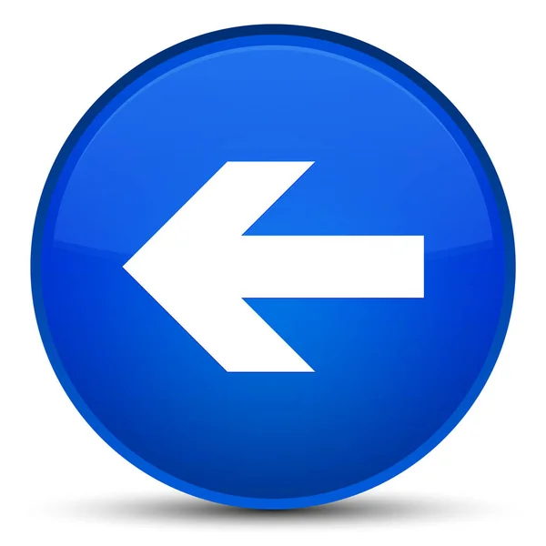 Go back arrow icon glossy blue button — Stock Photo © FR_Design #56798323