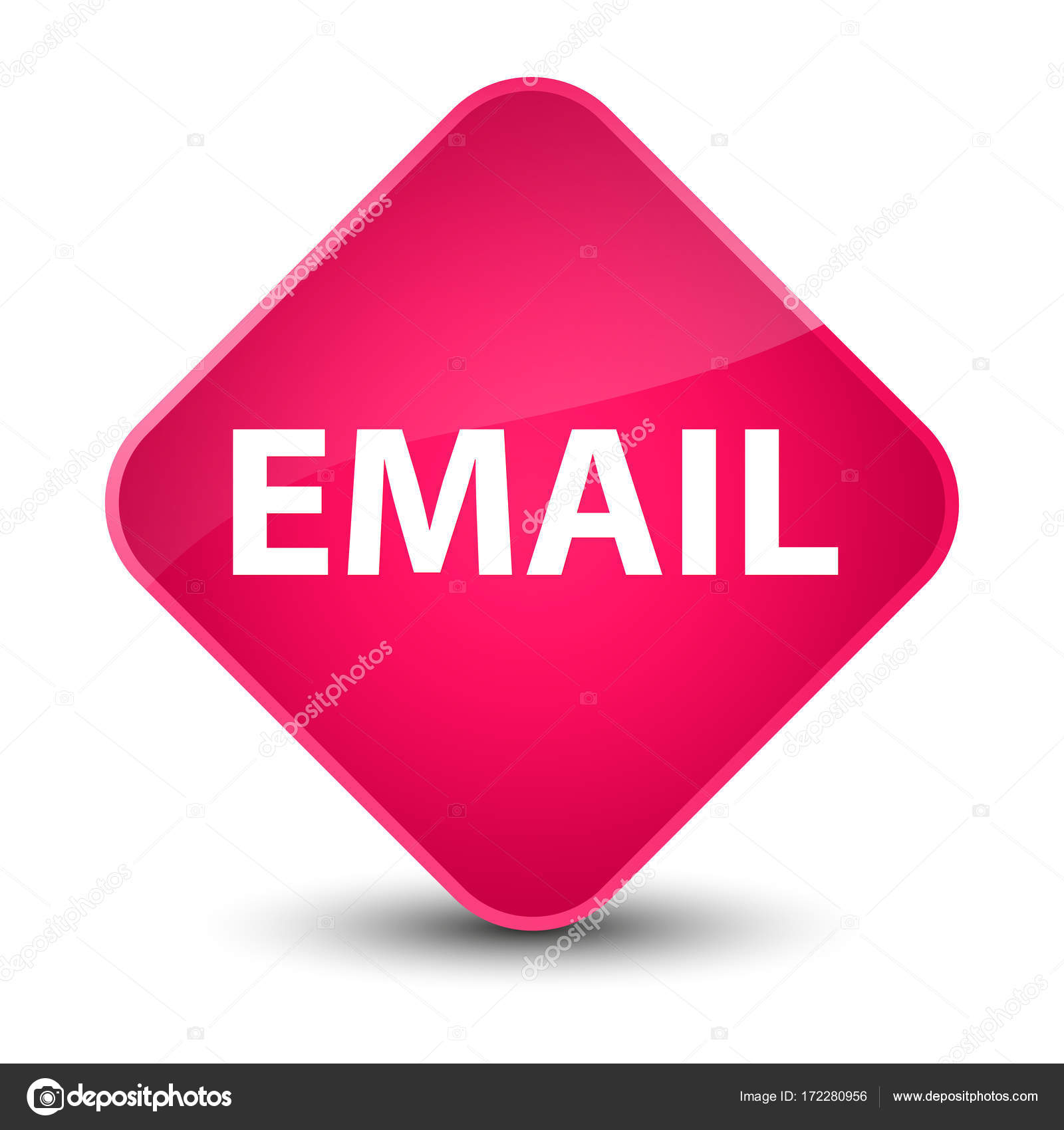 Email elegant pink diamond button — Stock Photo © FR_Design #172280956