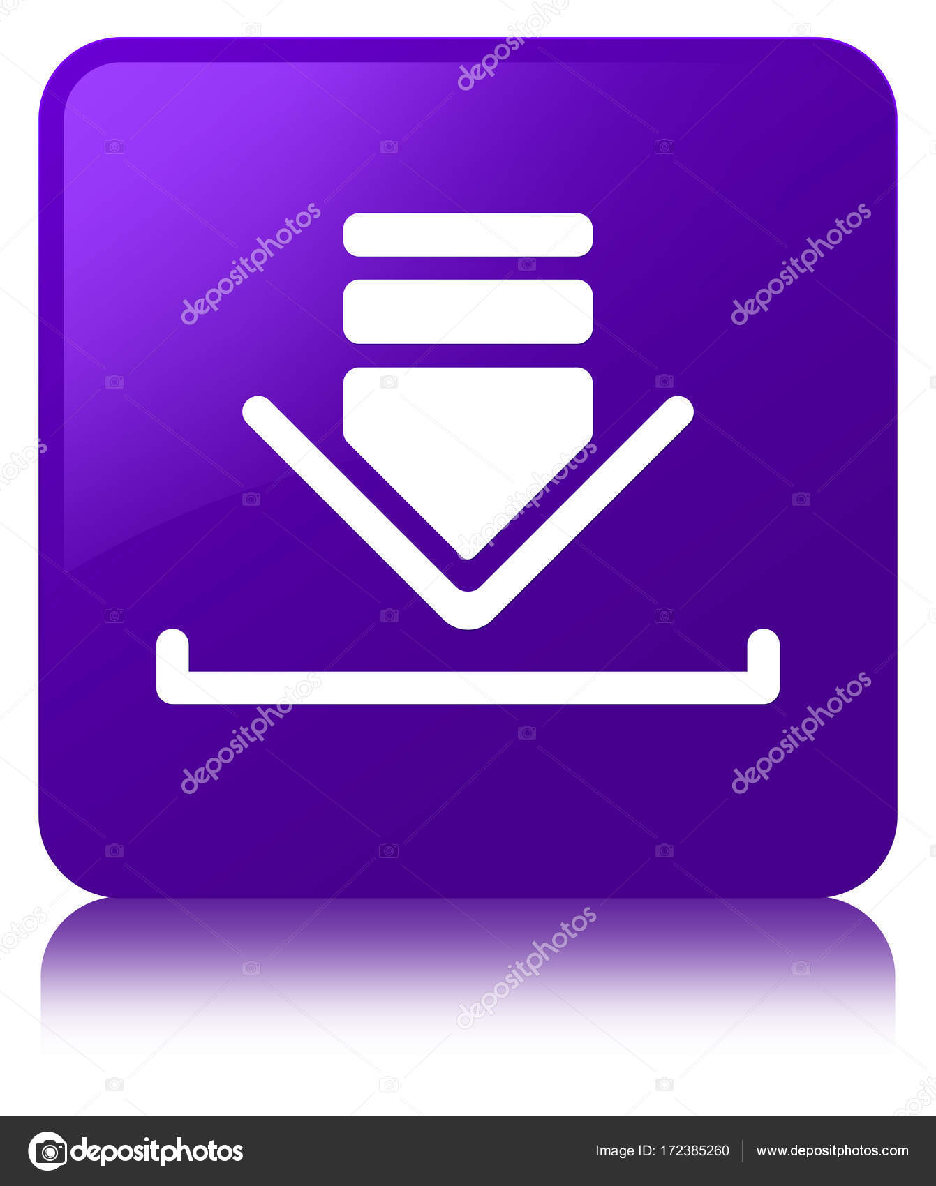 Download icon purple square button — Stock Photo © FR_Design #172385260