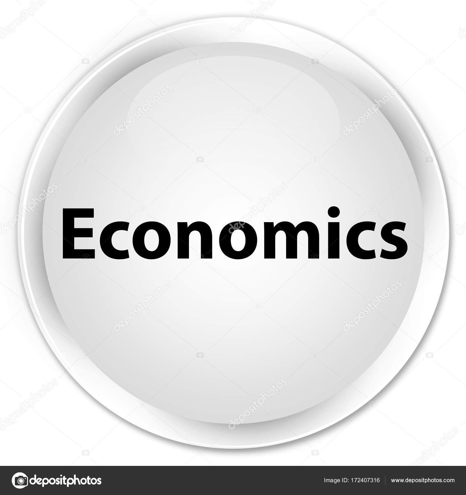 Economics premium white round button — Stock Photo © FR_Design #172407316