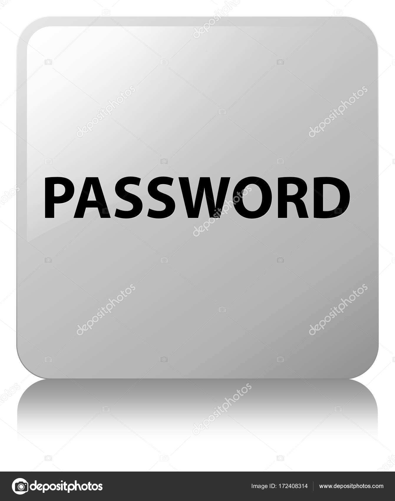 Password white square button — Stock Photo © FR_Design #172408314