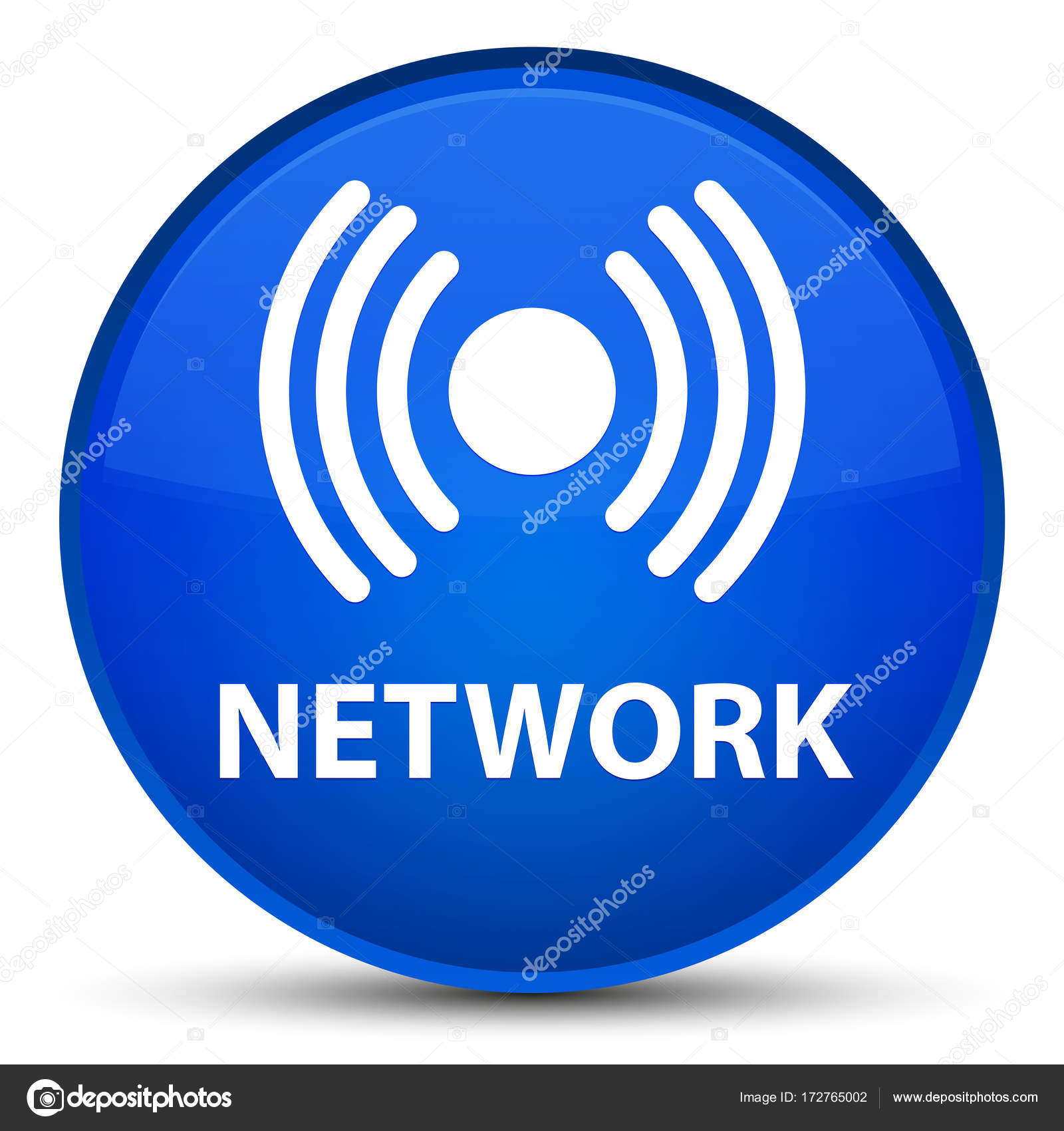 Network (signal icon) special blue round button — Stock Photo © FR ...