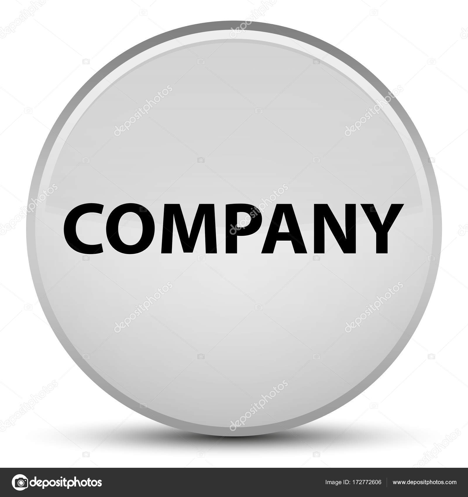 Company special white round button — Stock Photo © FR_Design #172772606