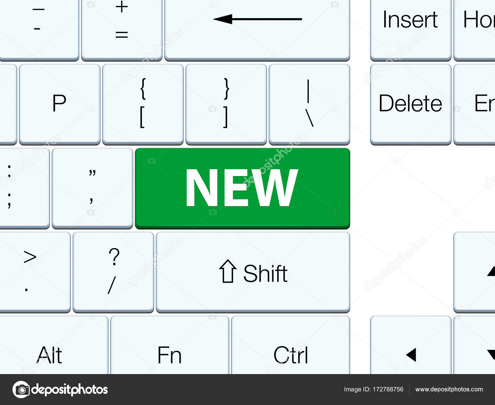New green keyboard button — Stock Photo © FR_Design #172788756