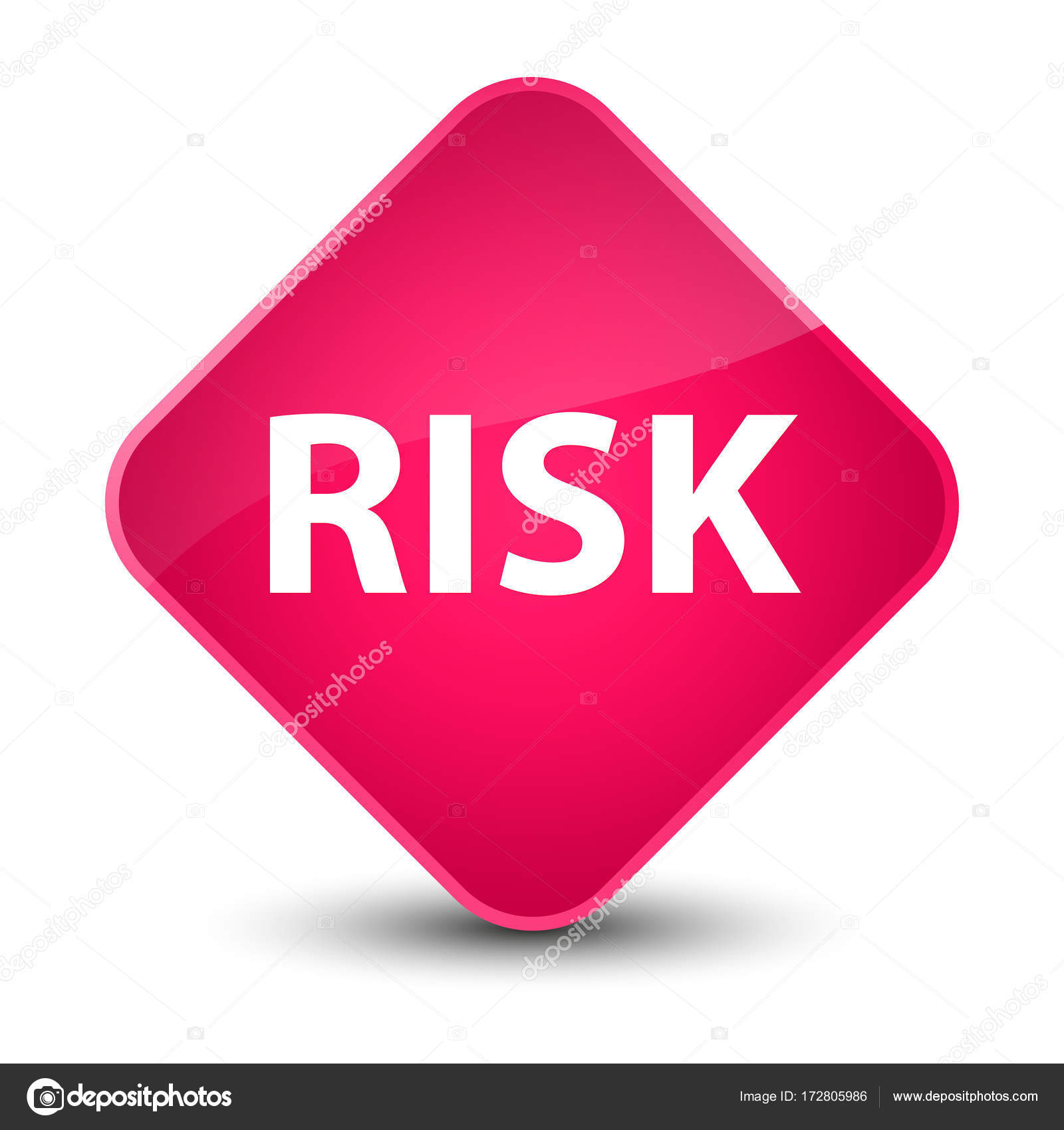 Risco elegante botão de diamante rosa fotos, imagens de © FR_Design ...