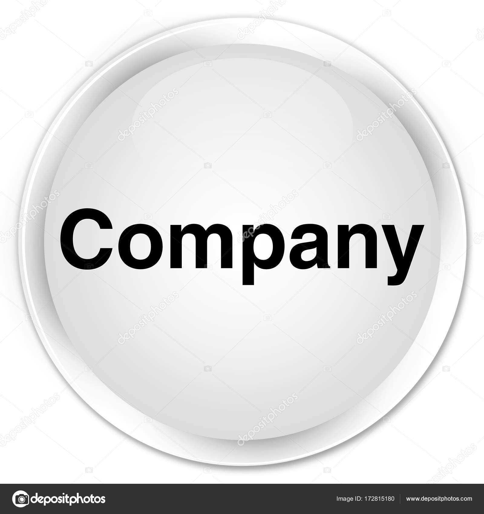 Company premium white round button — Stock Photo © FR_Design #172815180