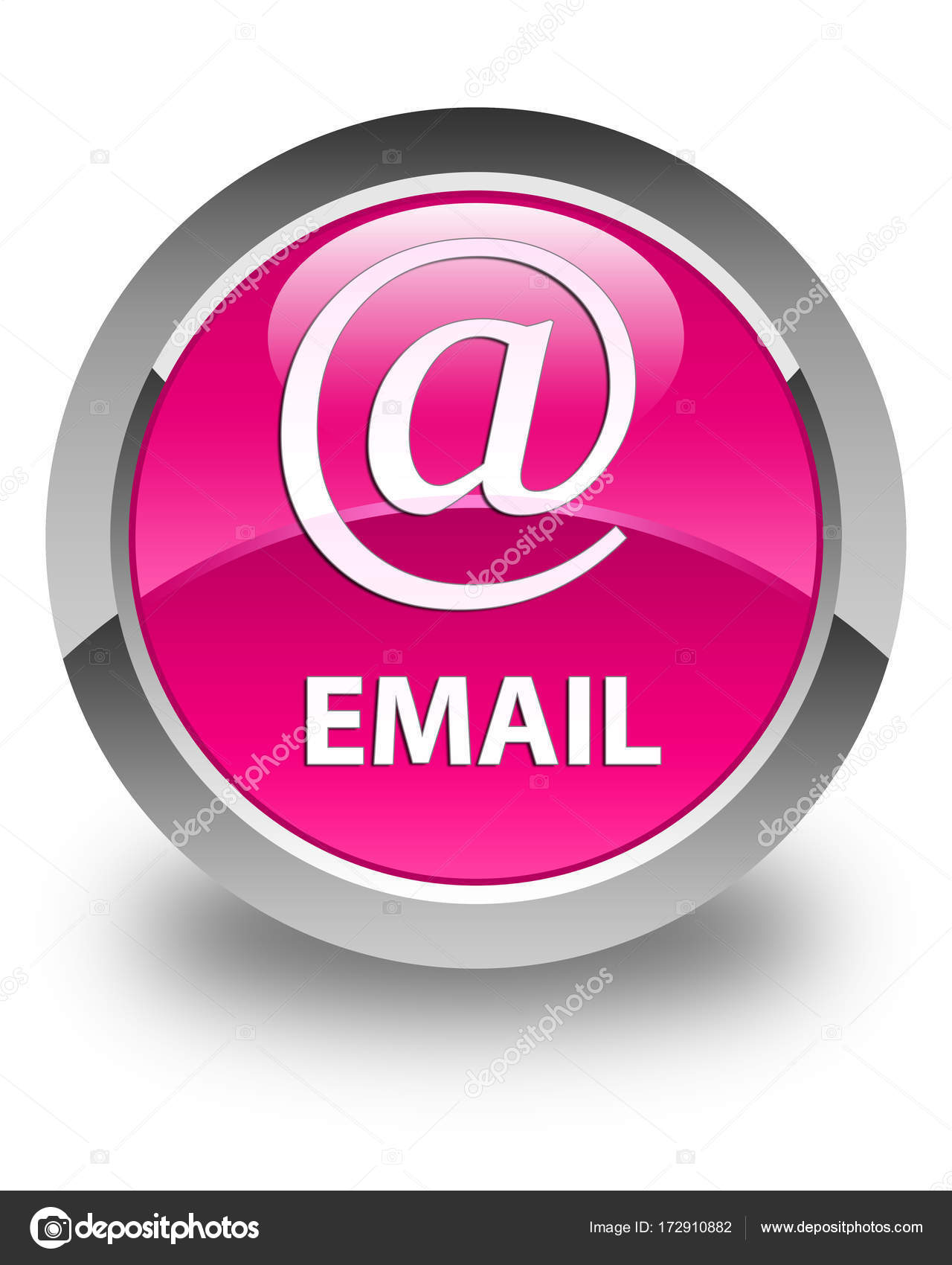 Email (address icon) glossy pink round button — Stock Photo © FR_Design ...