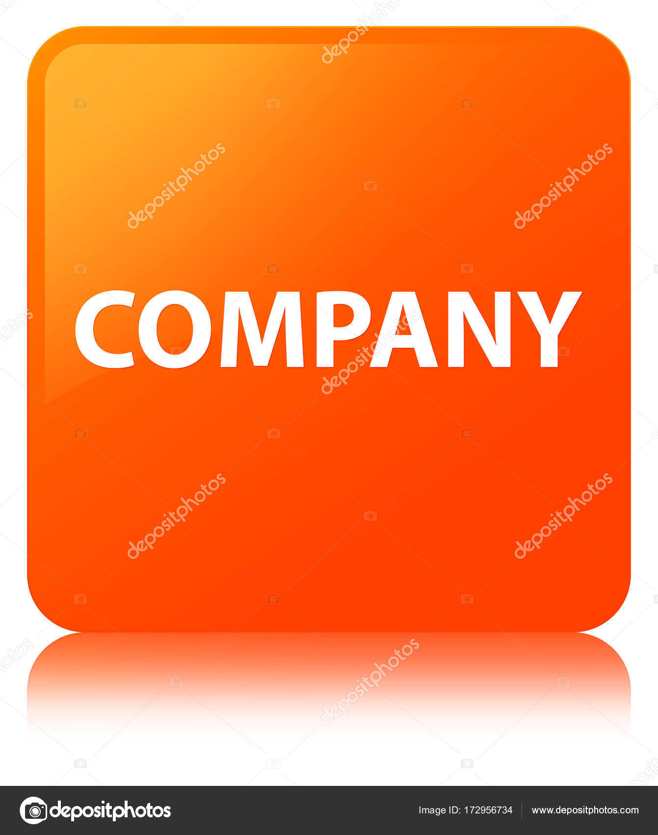 Company orange square button — Stock Photo © FR_Design #172956734