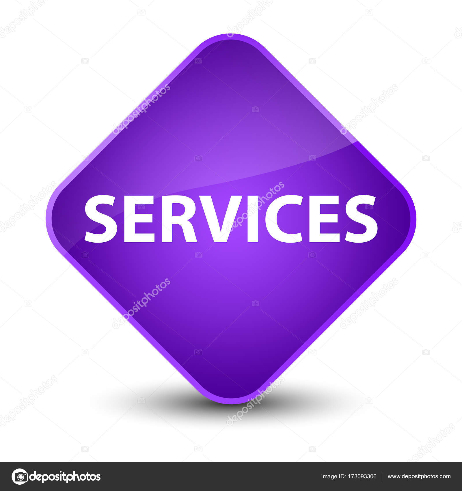 Services elegant purple diamond button — Stock Photo © FR_Design #173093306