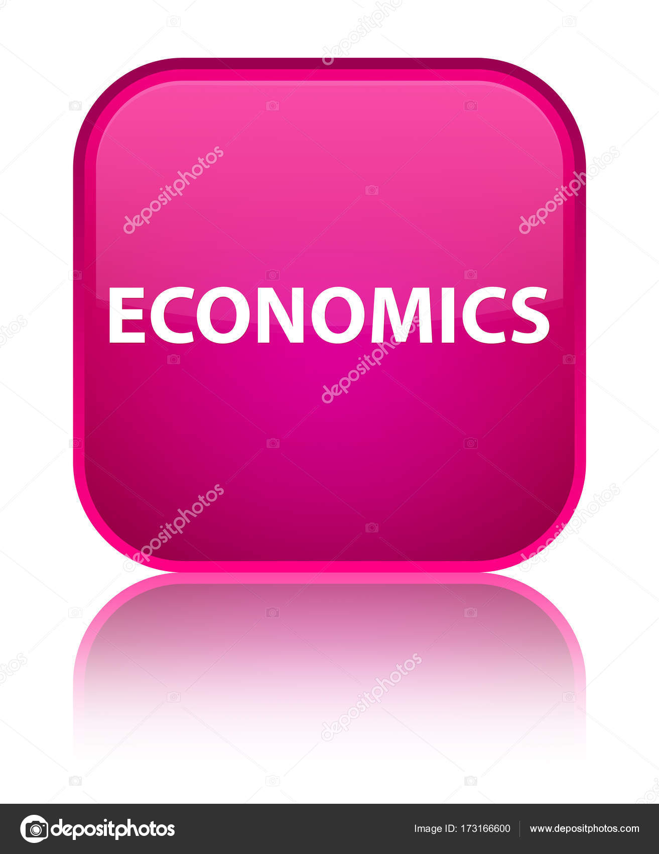 Economics special pink square button — Stock Photo © FR_Design #173166600