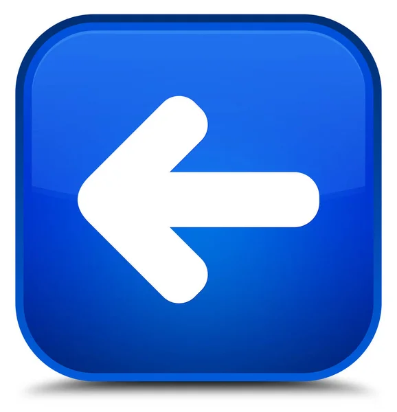 Go back arrow icon glossy blue button — Stock Photo © FR_Design #56798323