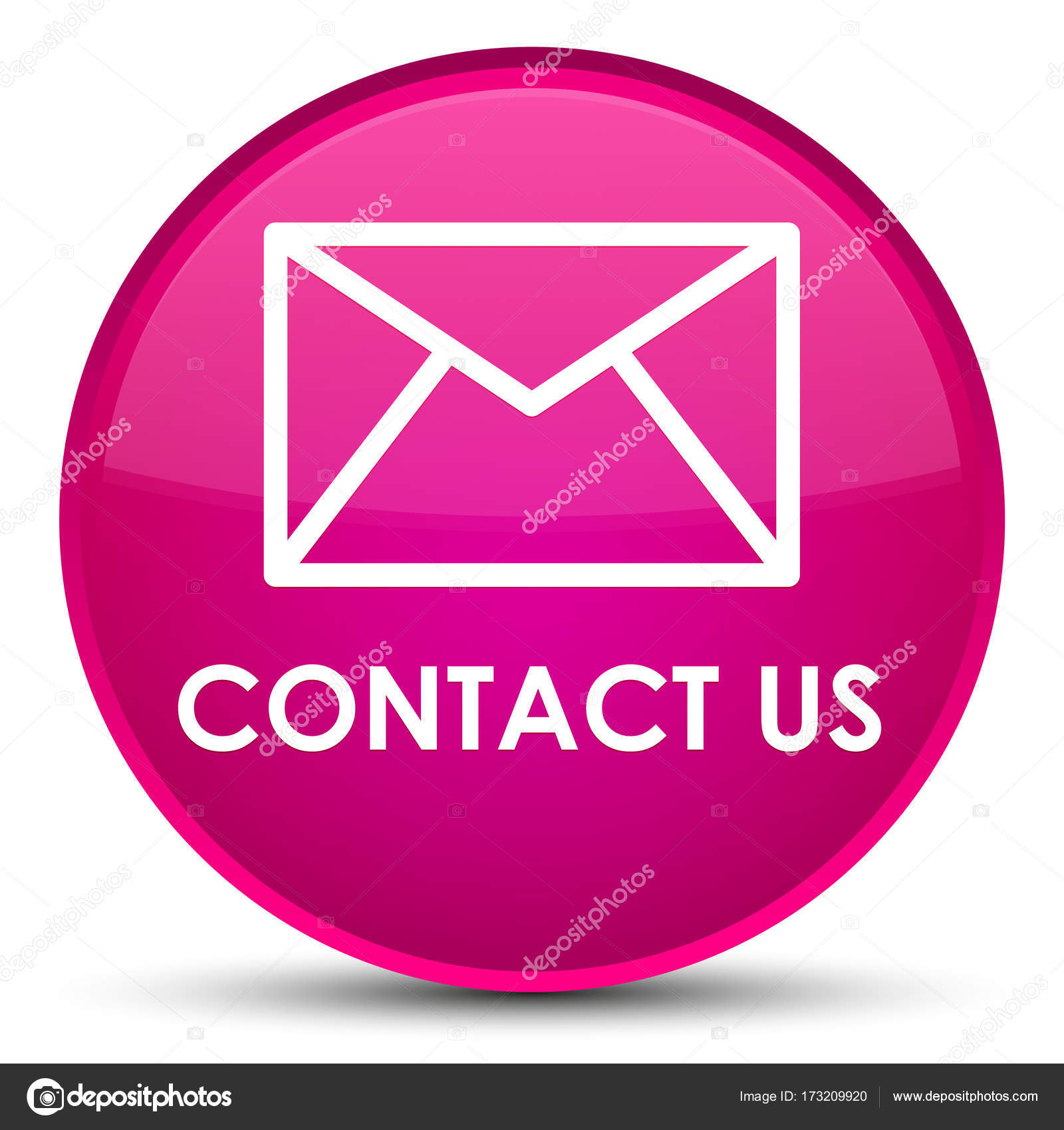 Contact us (email icon) special pink round button — Stock Photo © FR ...