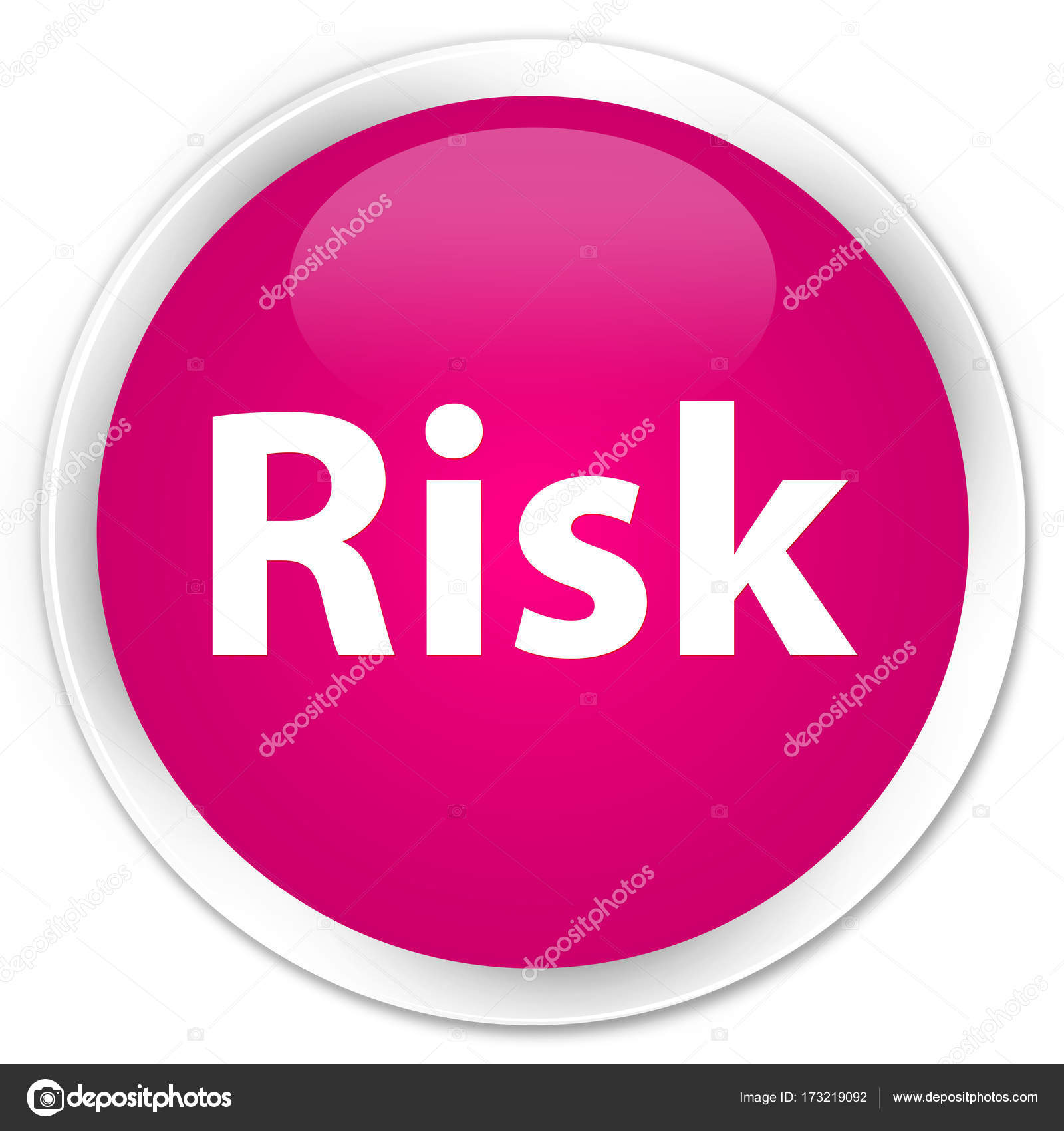 Risk premium pink round button — Stock Photo © FR_Design #173219092
